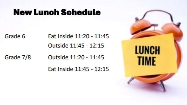 2024 Lunch Schedule Change