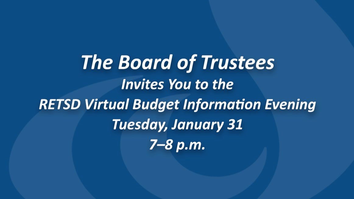RETSD Virtual Budget Information Evening